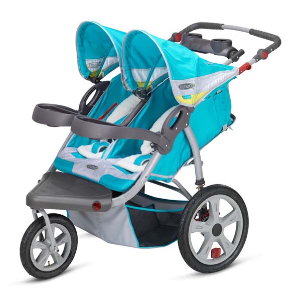 graco jogging stroller blue