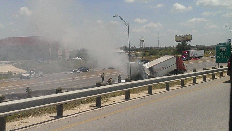 18-wheeler fire caused by 'failure on the rear axle' | kvue.com