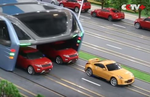 China debuts bus cars can drive through | wbir.com