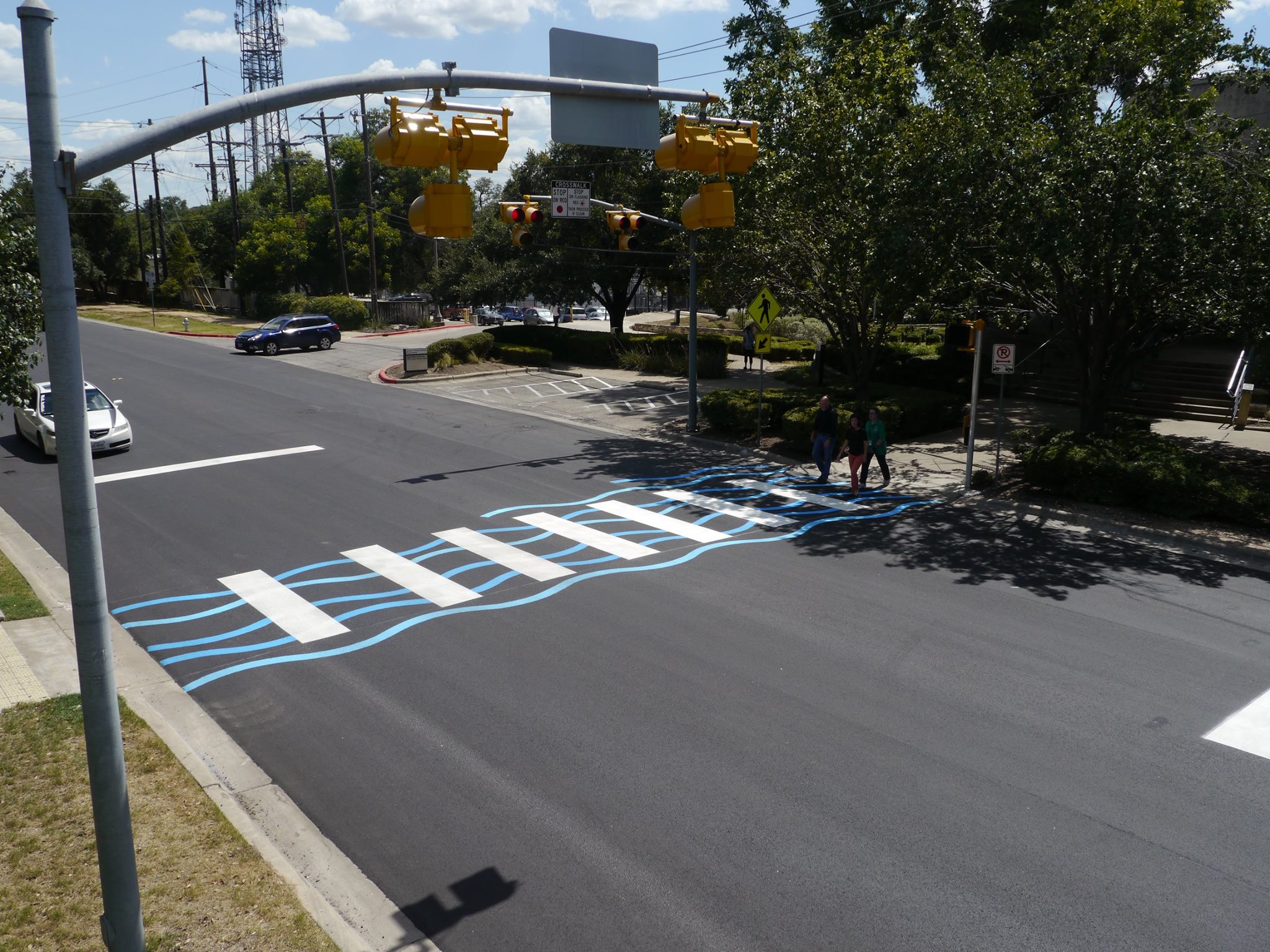 First creative crosswalk installed on Lake Austin Blvd | kvue.com