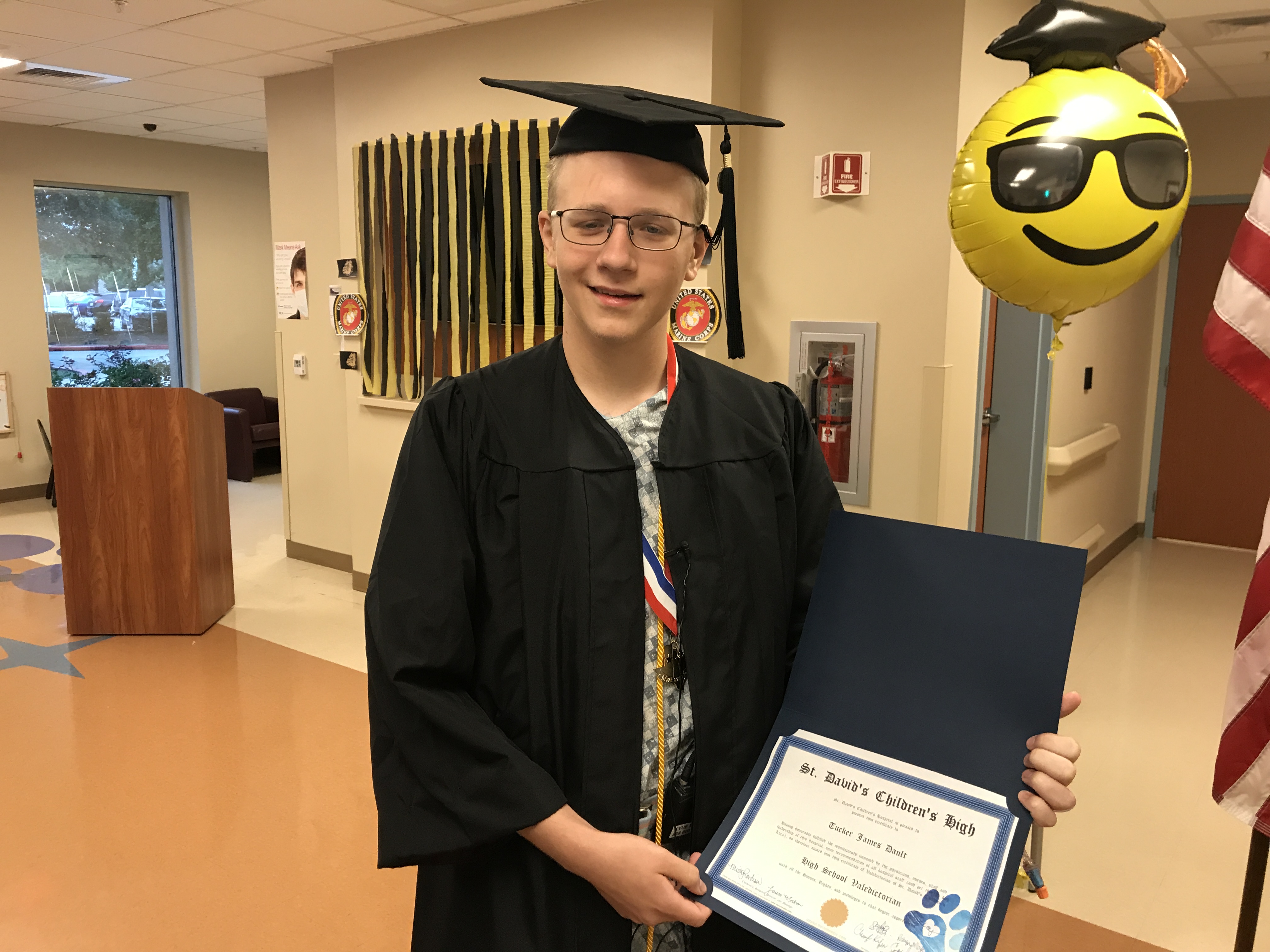Brady High School senior receives diploma in ceremony at hospital ...