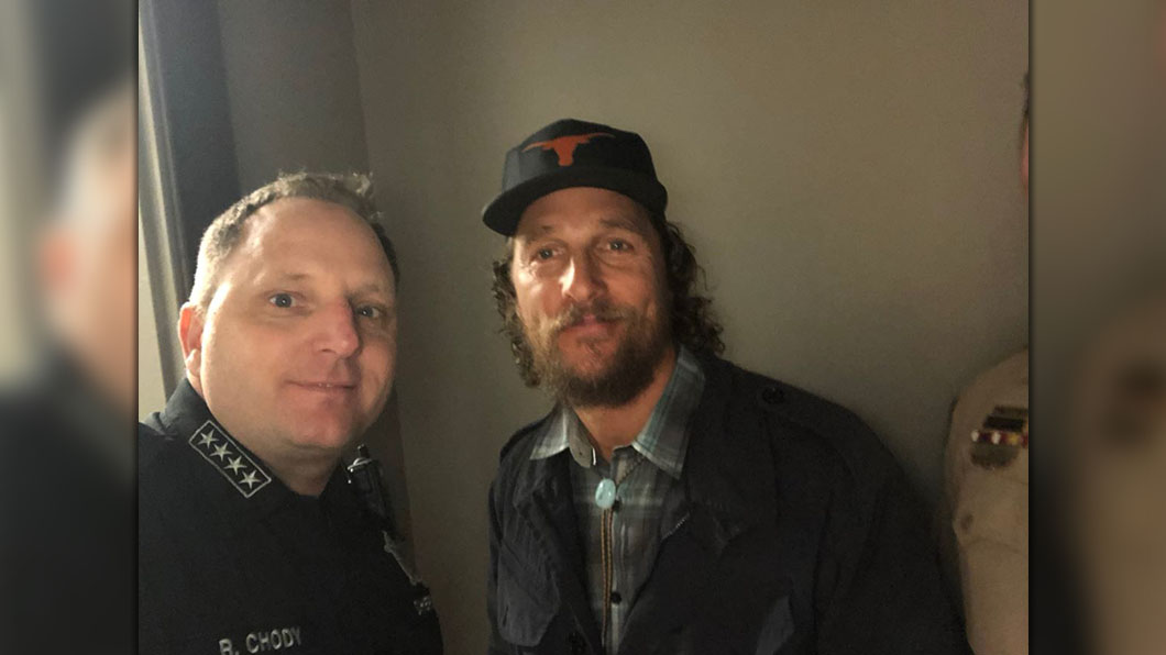 WilCo Sheriff Robert Chody snaps selfie with Austin's Matthew ...